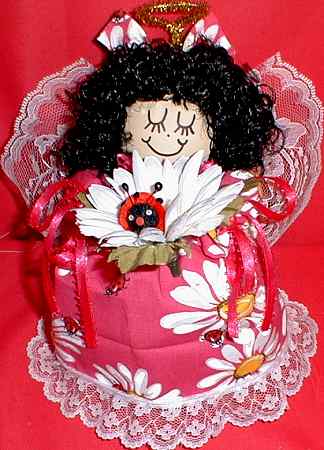 Lady Bug Angel---Angels 'N Wreaths by Corner Crafters
